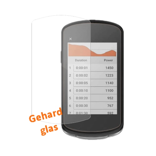 Screenprotector van gehard glas voor de Garmin Edge 1040 - Solar