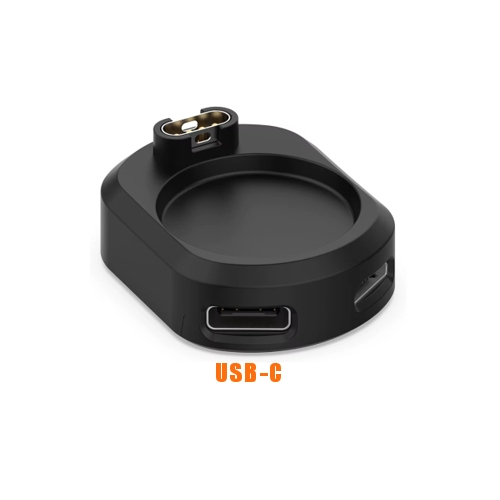 Adapter met USB-C en Micro USB aansluiting voor een Garmin smartwatch