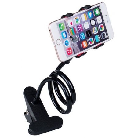 Telefoonhouder met handige klem bevestiging en buigbare zwanenhals